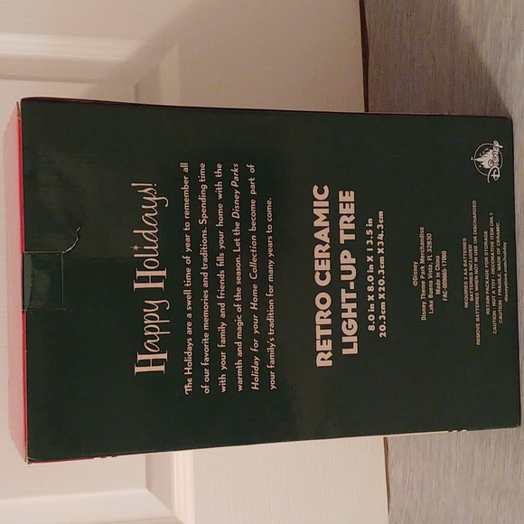 Disney | Holiday | Disney Parks Retro Ceramic Light Up Christmas Tree ...